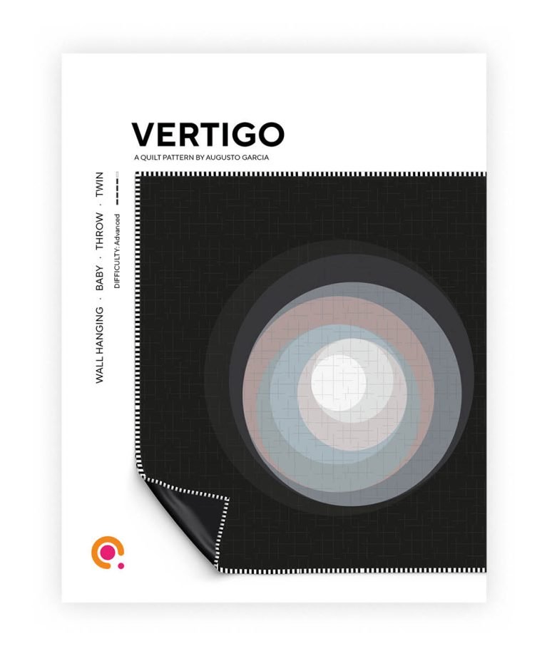 Curved quilt pattern - Vertigo PDF Quilt Pattern - Capaquilts