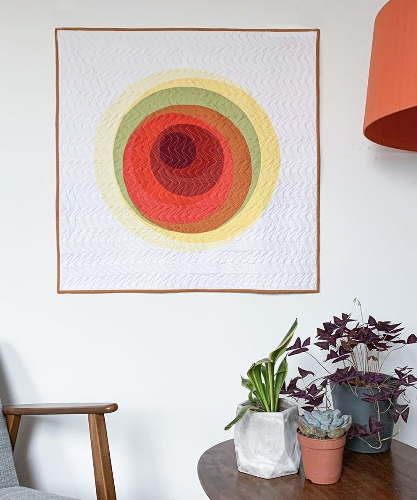 Curved quilt pattern - Vertigo PDF Quilt Pattern - Capaquilts