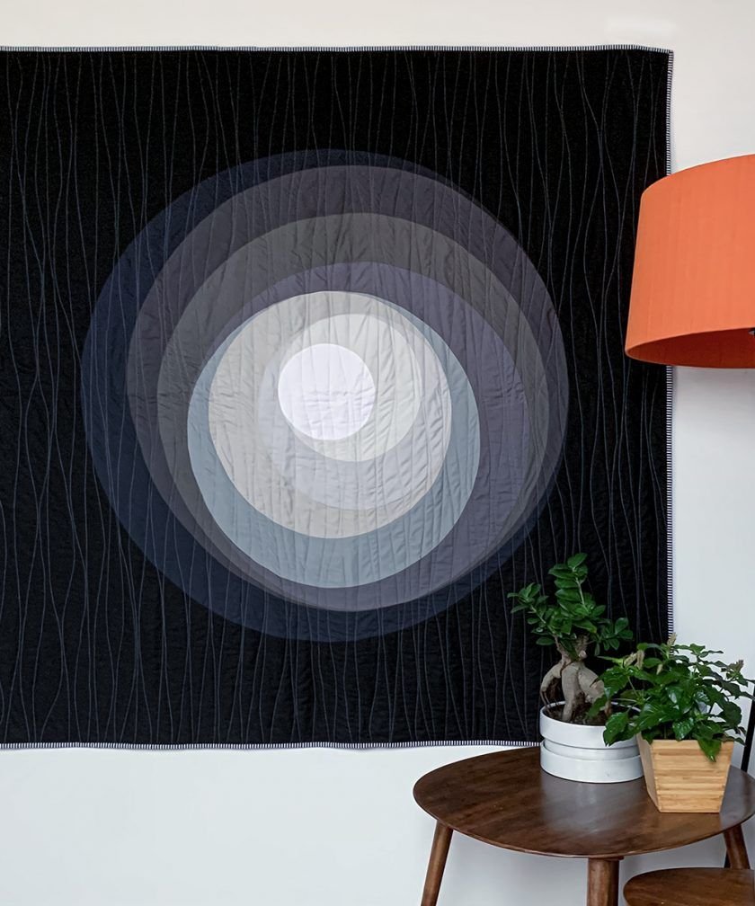 Curved quilt pattern - Vertigo PDF Quilt Pattern - Capaquilts